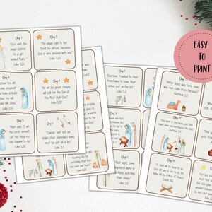 Kids Nativity Advent Calendar Printable | Advent Calendar for Kids ...