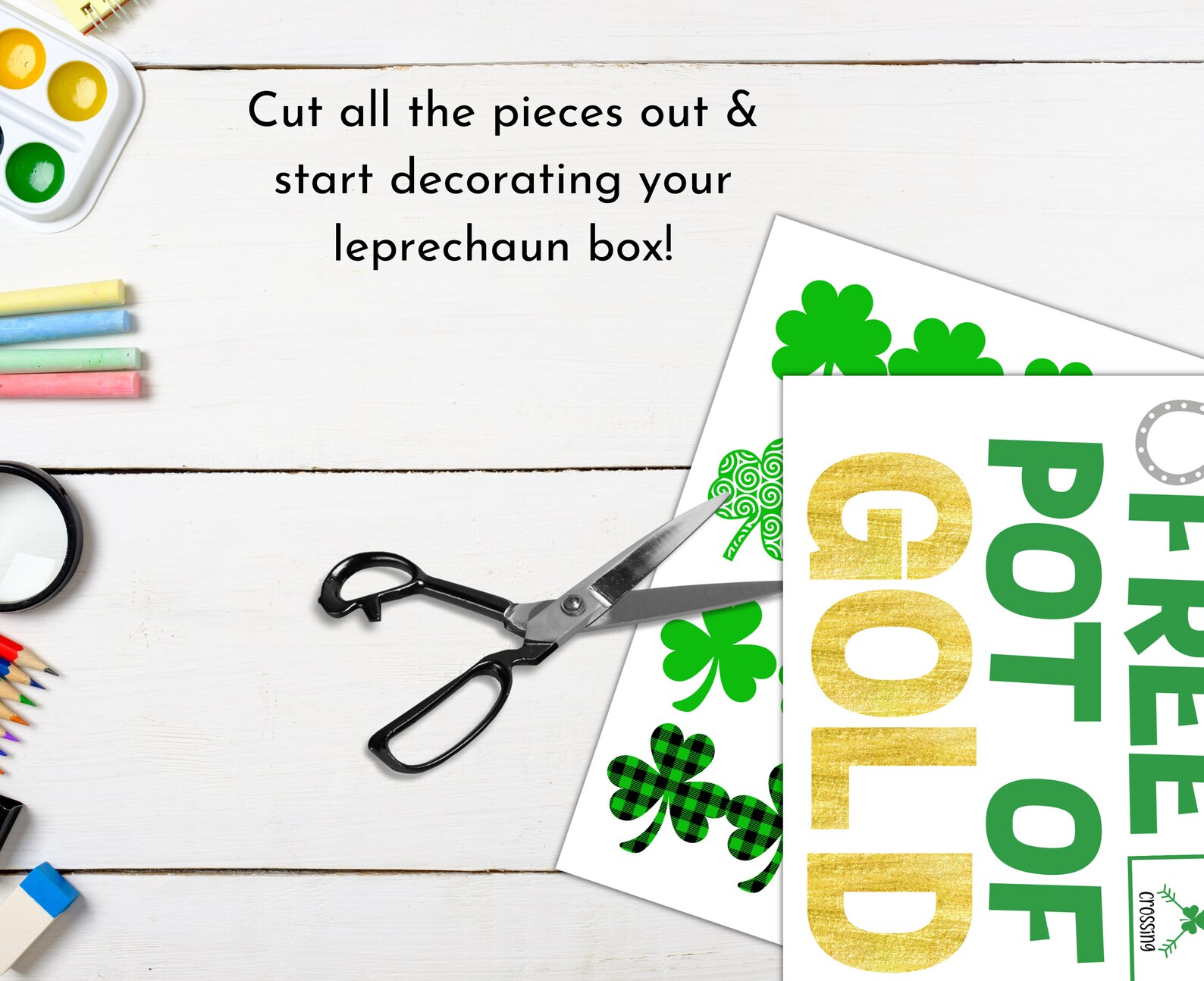 Leprechaun Trap Kit Printable, DIY Leprechaun Trap, St. Patricks Day ...