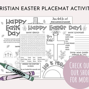 Easter Story Printable Easter Story Activity for | Etsy