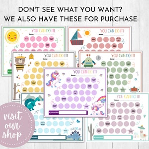 Reward Chart for Kids Editable Reward Chart at the Sea - Etsy
