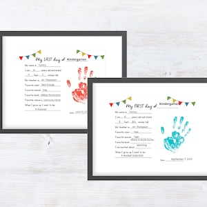 First Day of School Handprint Craft | First and Last Day of School ...