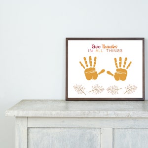 Thanksgiving Handprint Craft | Preschool Toddler Fall/autumn Handprint ...