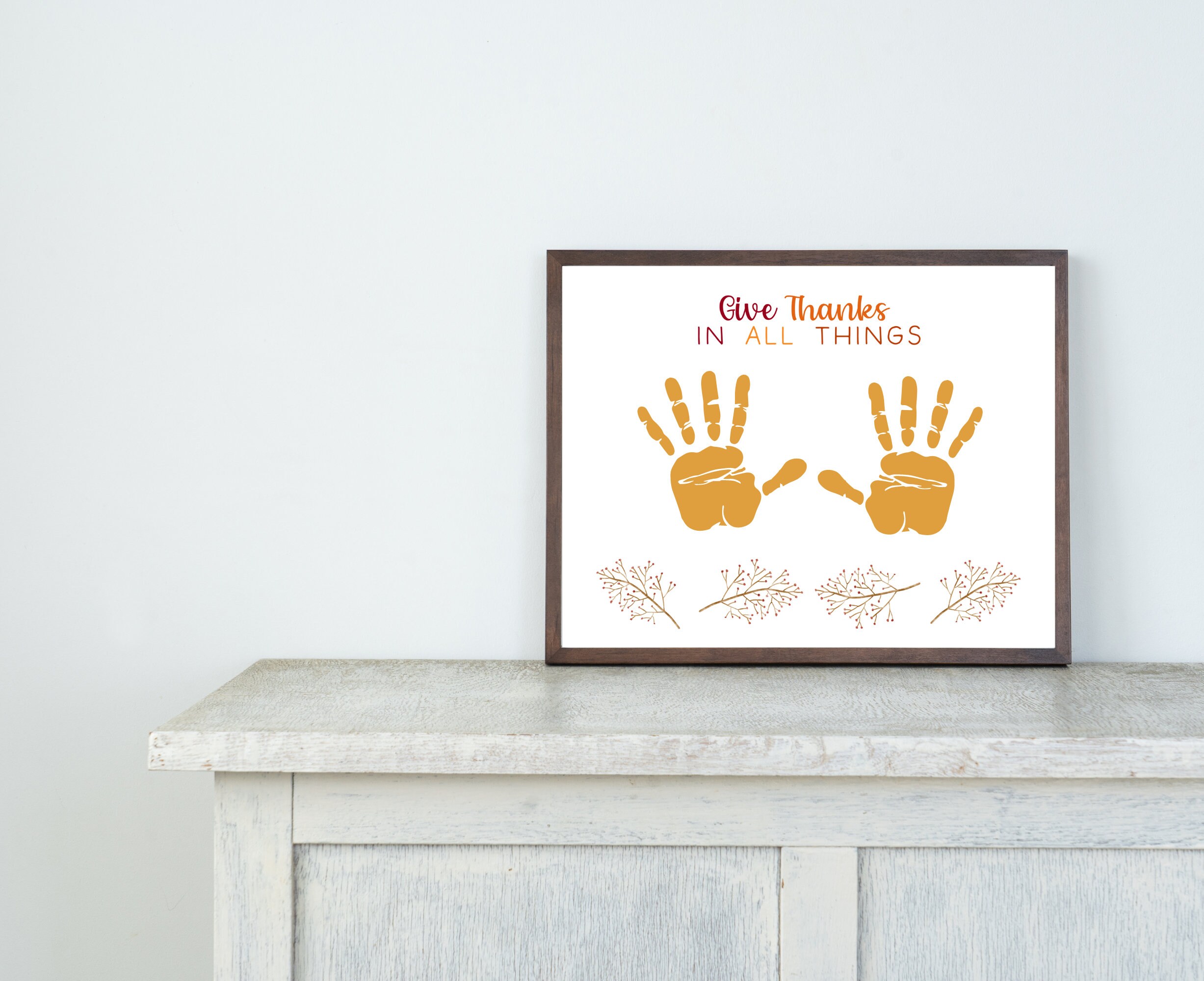 Thanksgiving Handprint Craft | Preschool Toddler Fall/autumn Handprint ...