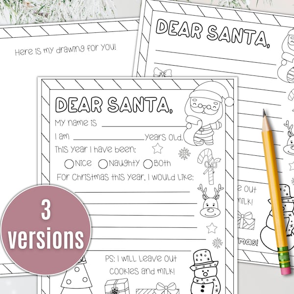 Letters to Santa - Etsy