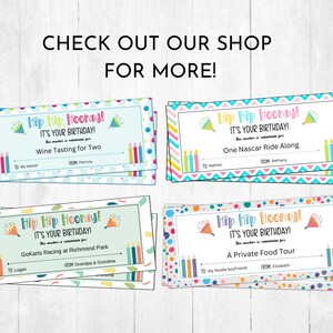 Birthday Voucher Editable | Custom Birthday Voucher | Birthday ...