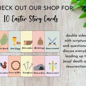Easter Story Printable Easter Story Activity for | Etsy