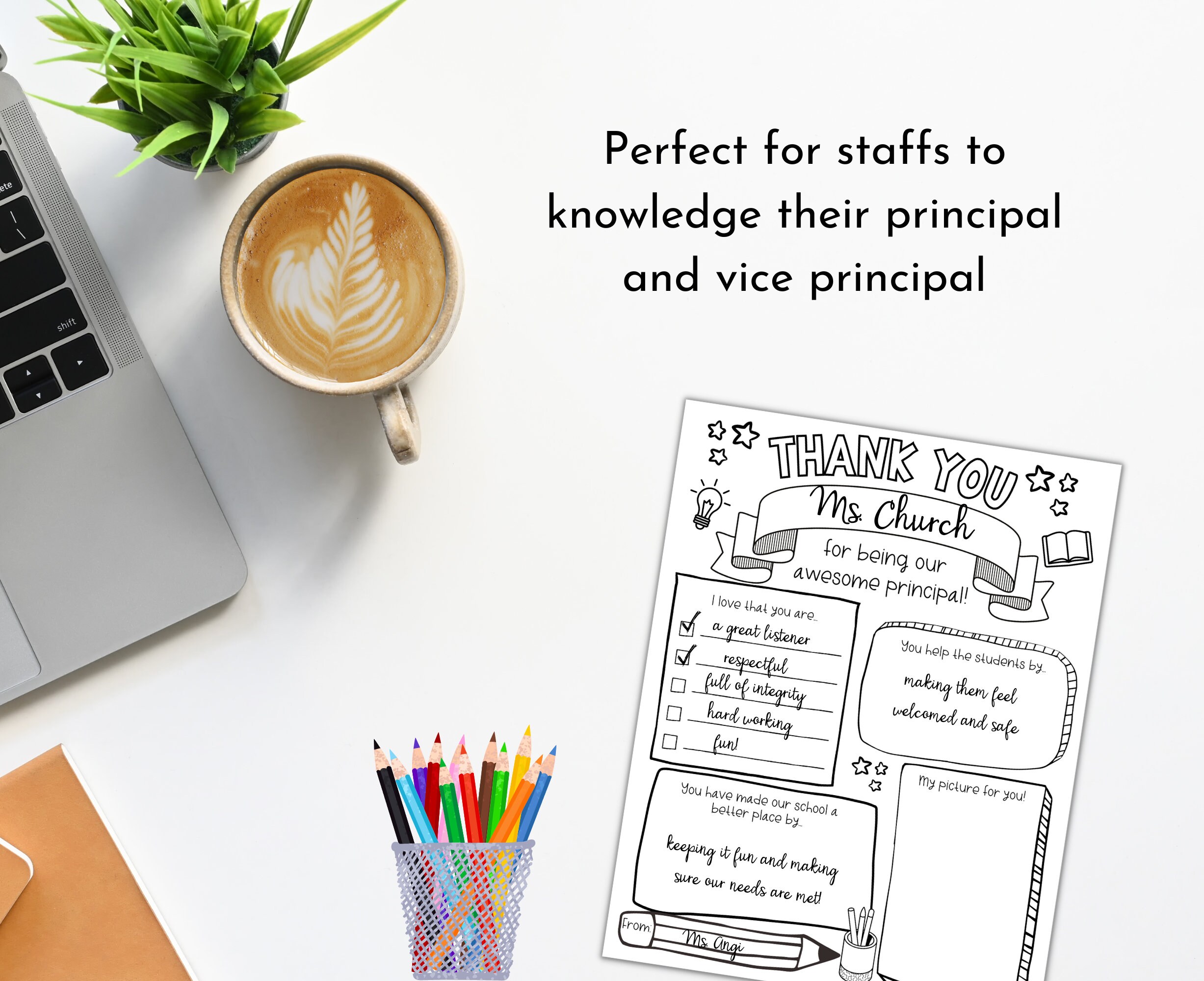 Thank You Principal Appreciation Day Thank You Principal - Etsy Australia