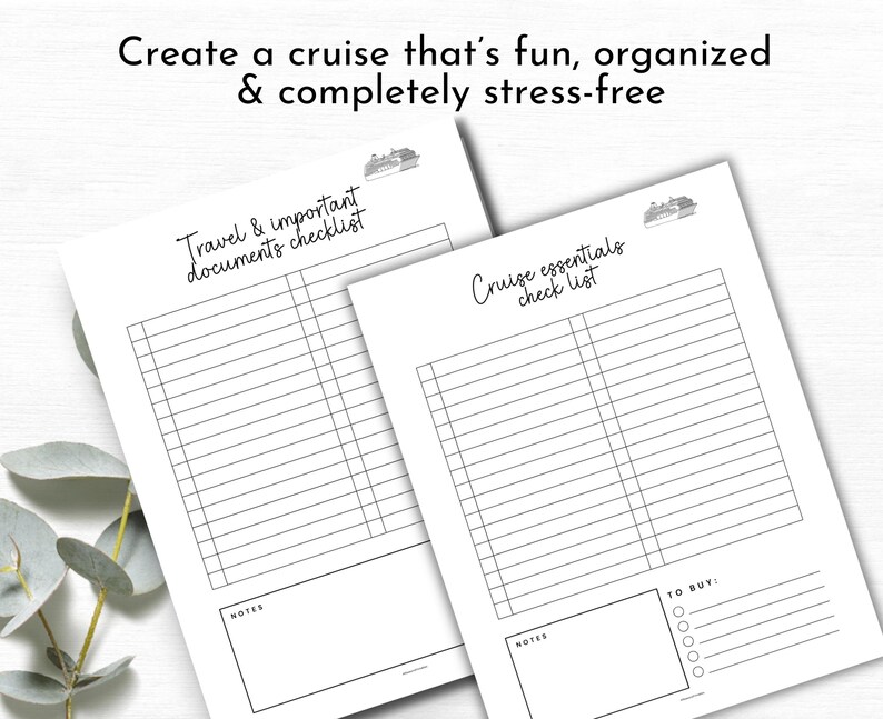 Ultimate Cruise Planner Bundle | Printable Cruise Vacation Organizer ...