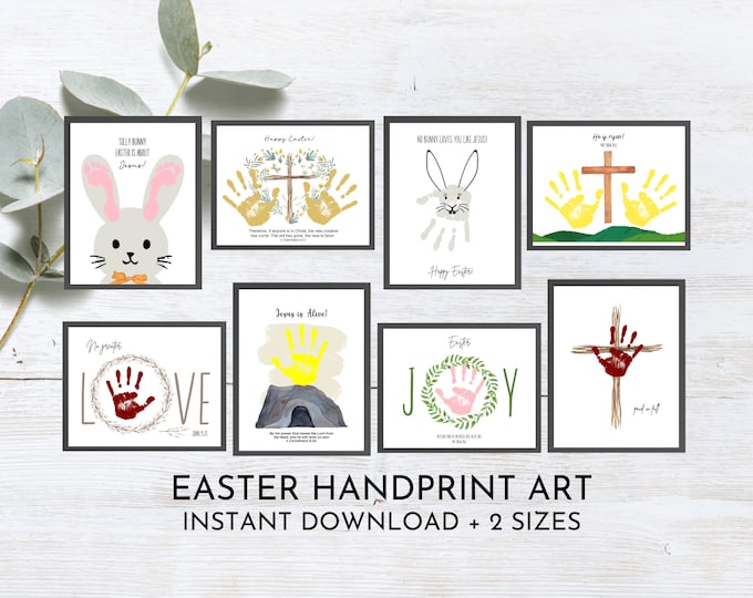 Jesus is Alive Easter Handprint Art Cross Christian Homeschool ...