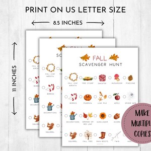 Fall Scavenger Hunt Printable | Autumn Outdoor Activity | Neighborhood ...