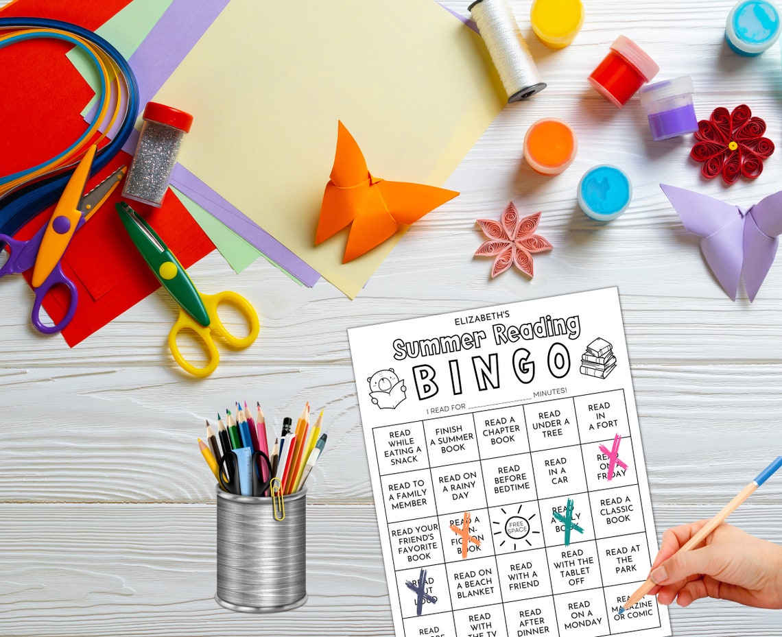Summer Reading Bingo Challenge Printable | Summer Reading Bingo Sheet ...