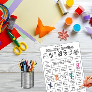 Summer Reading Bingo Challenge Printable | Summer Reading Bingo Sheet ...
