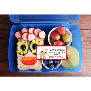 Christmas Lunch Box Notes for Kids | Winter Lunchbox Notes | Christmas ...