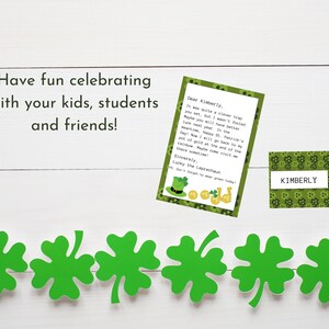 Printable Leprechaun Letter | Leprechauns Mini Letter and Envelope ...
