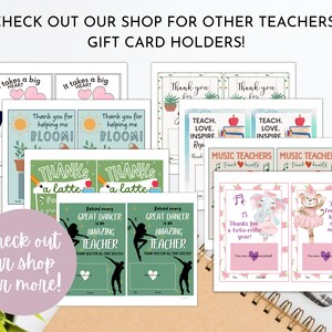 Teach Love Inspire Teacher Appreciation Gift Card Holder | Teacher ...