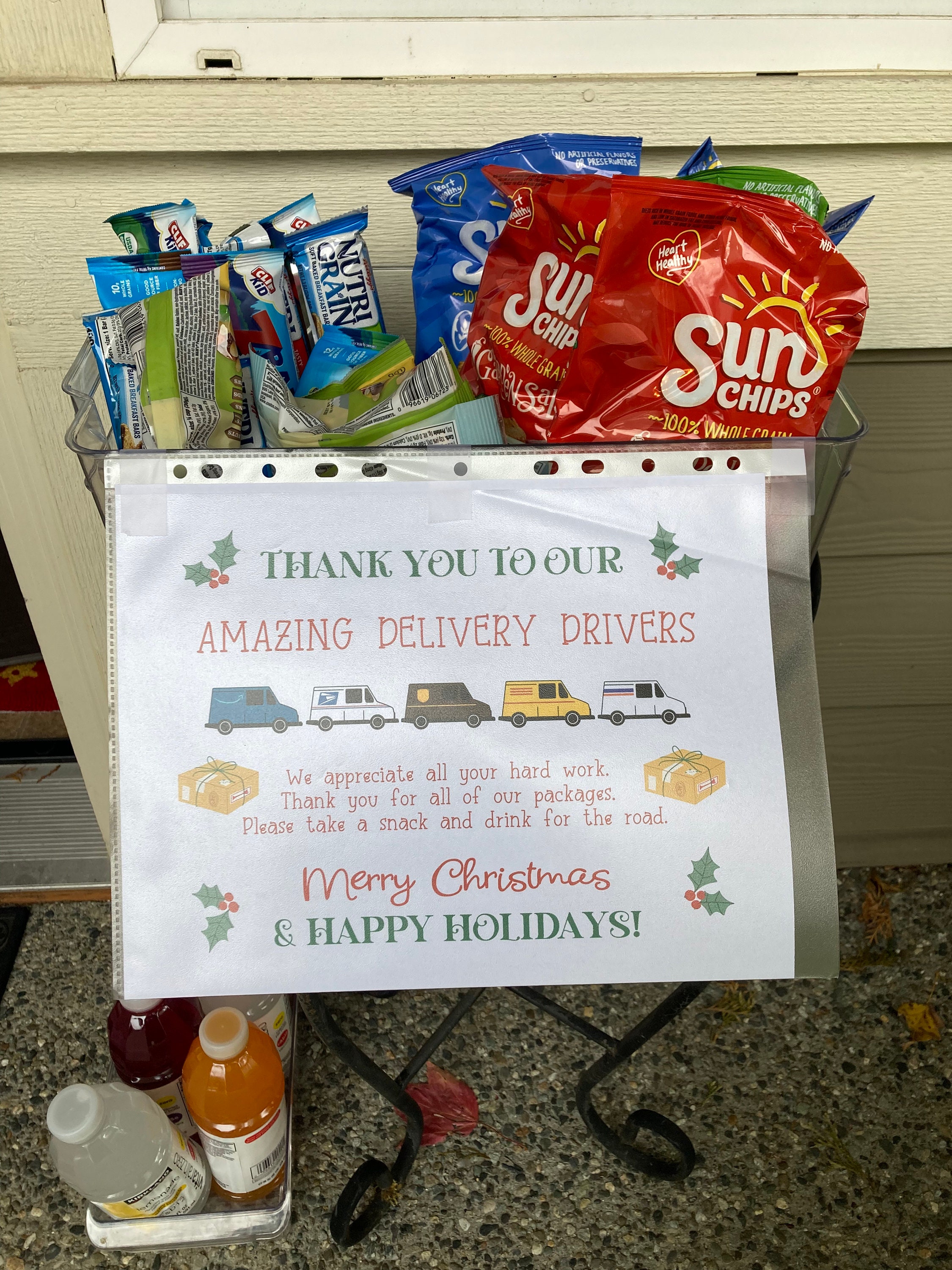 Delivery Drivers Thank You Sign Printable Delivery Drivers - Etsy