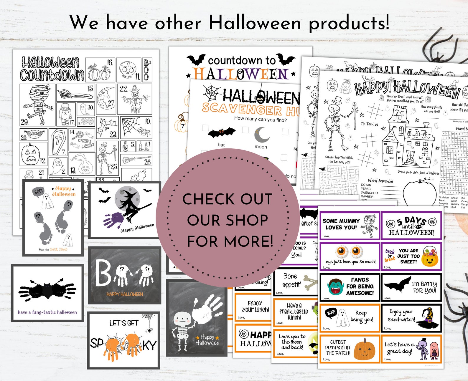Halloween Countdown Printable Halloween Advent Calendar - Etsy