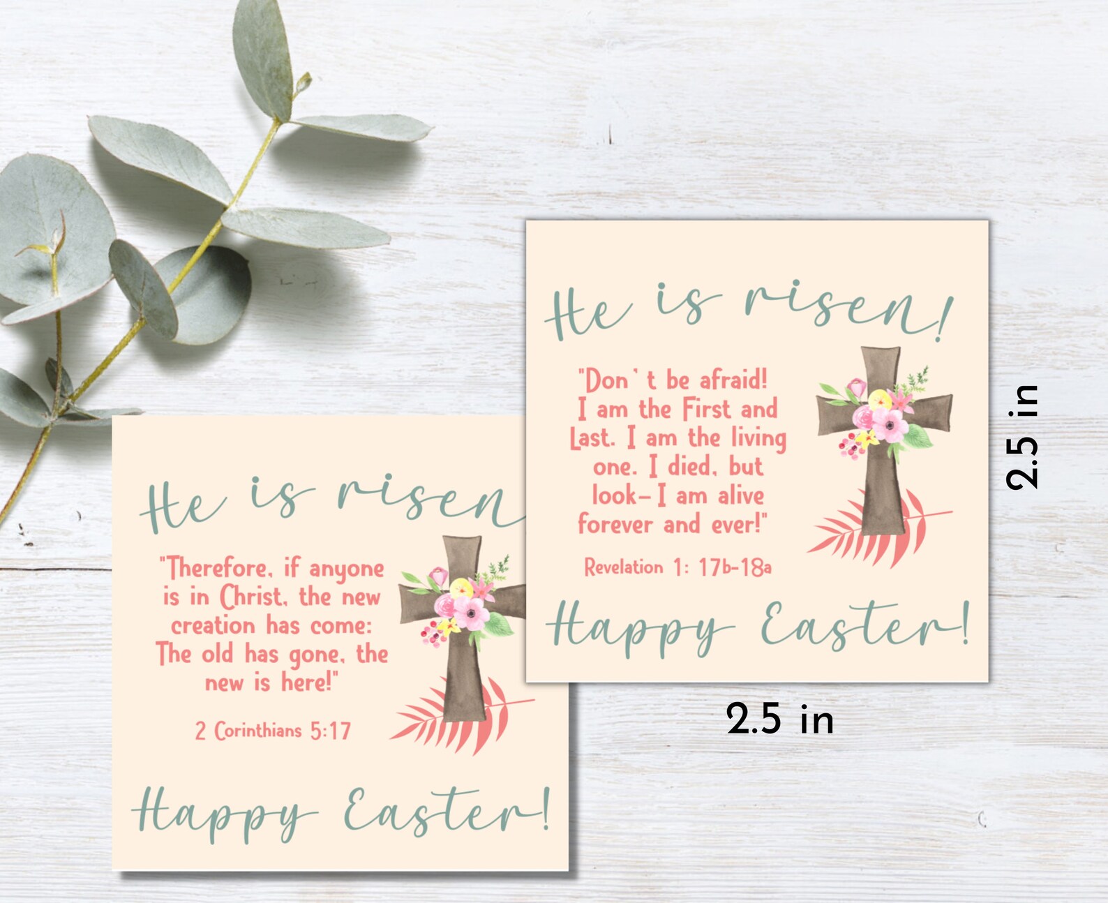He is Risen Gift Tag | Religious Easter Gift Tag | Christian Easter ...