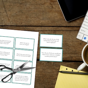 200 Conversation Starters | Printable Conversation Cards | Get to Know ...