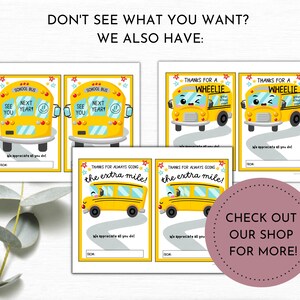 Bus Driver Gift Card Holder | Printable School Bus Gift | Teacher ...