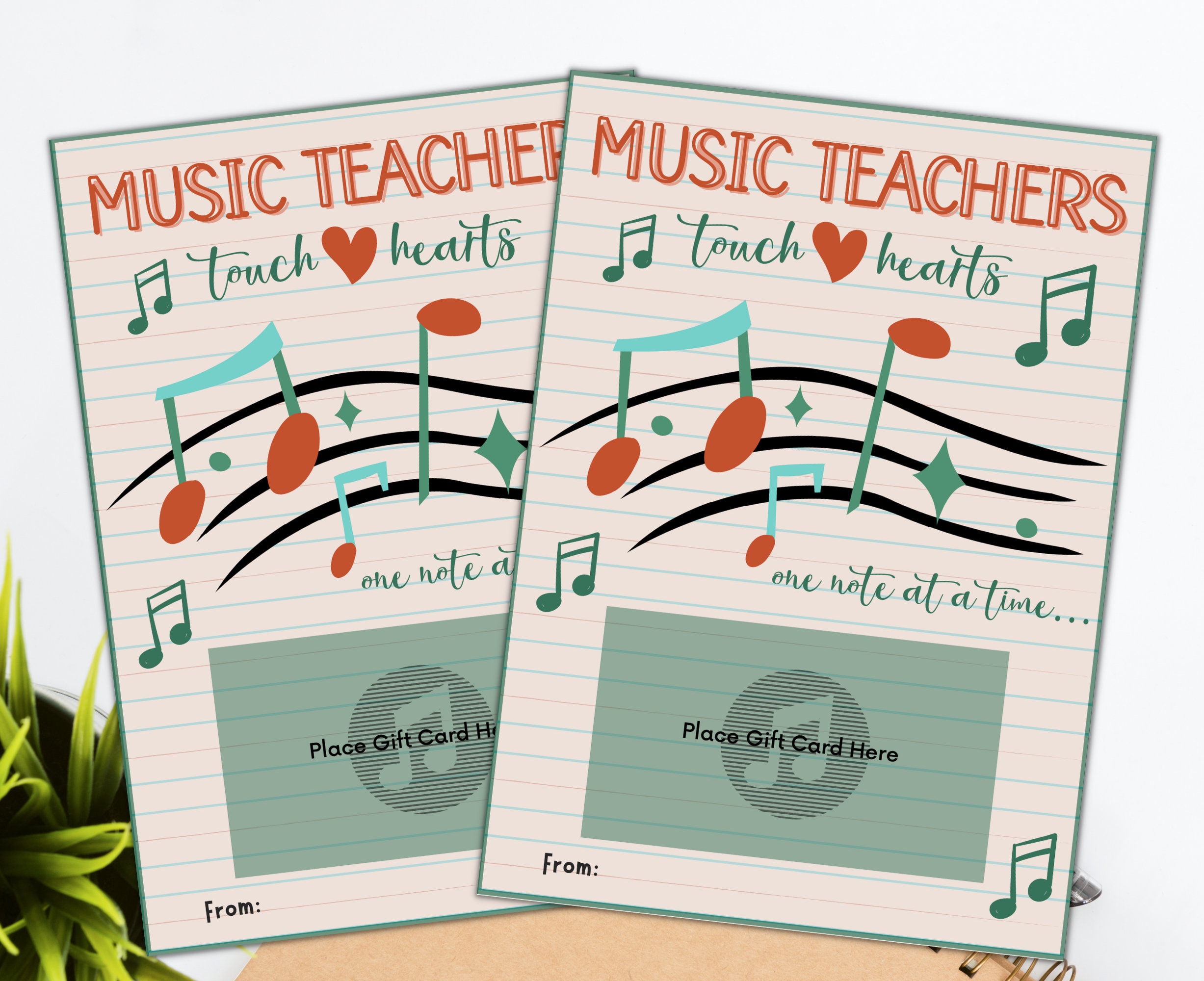 Music Teacher Appreciation Gift Card Holder Music Teachers - Etsy