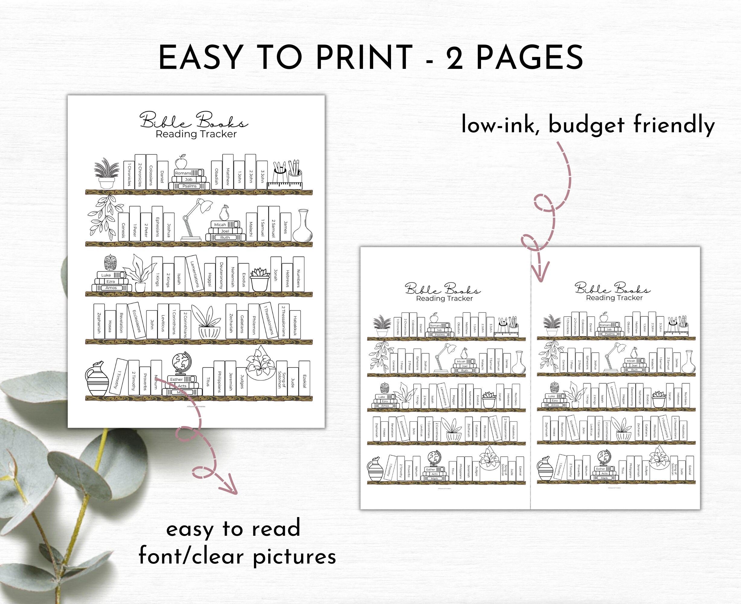 Bible Bookshelf Coloring Printable Bible Book Tracker - Etsy Canada