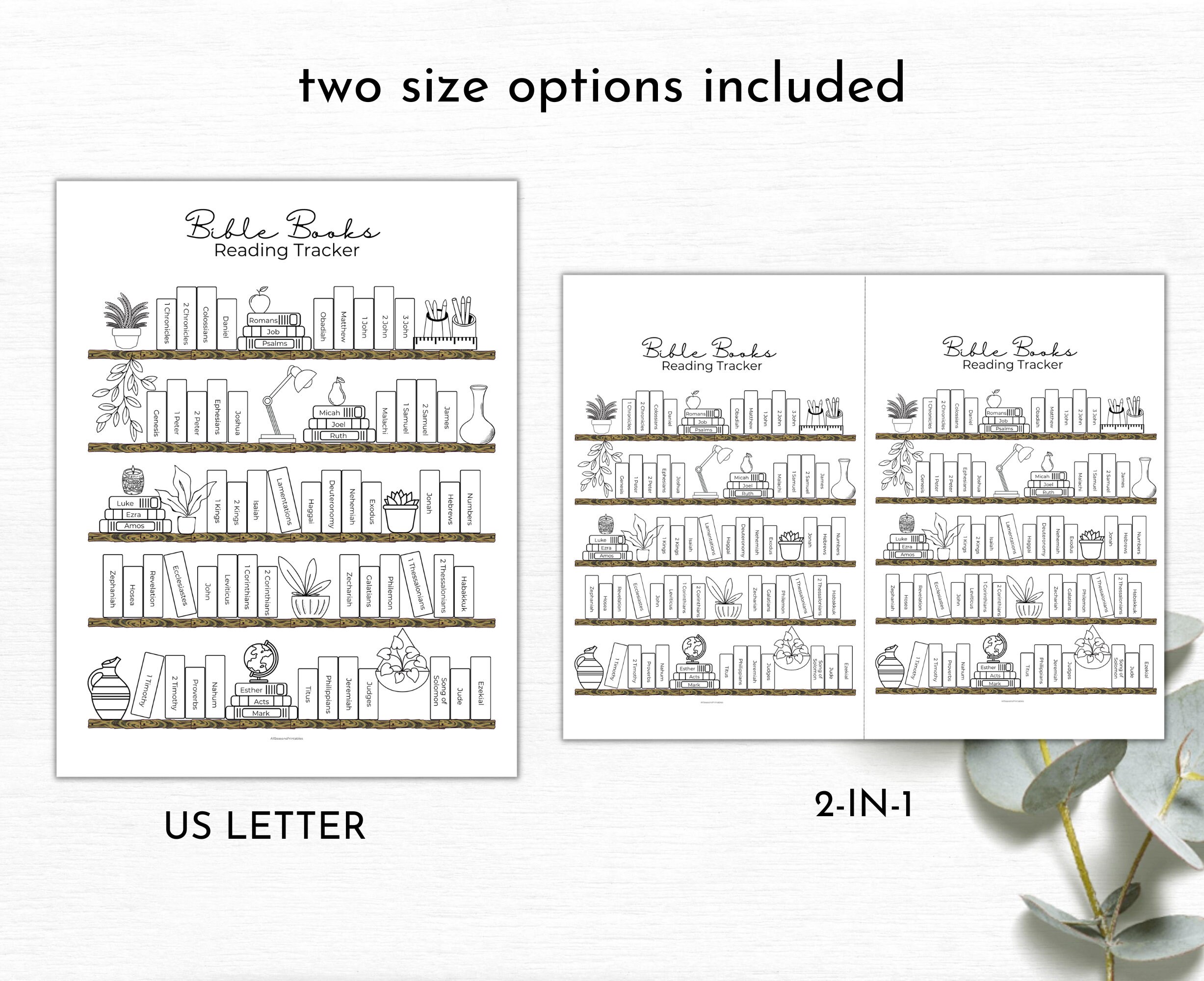 Bible Bookshelf Coloring Printable Bible Book Tracker - Etsy Canada