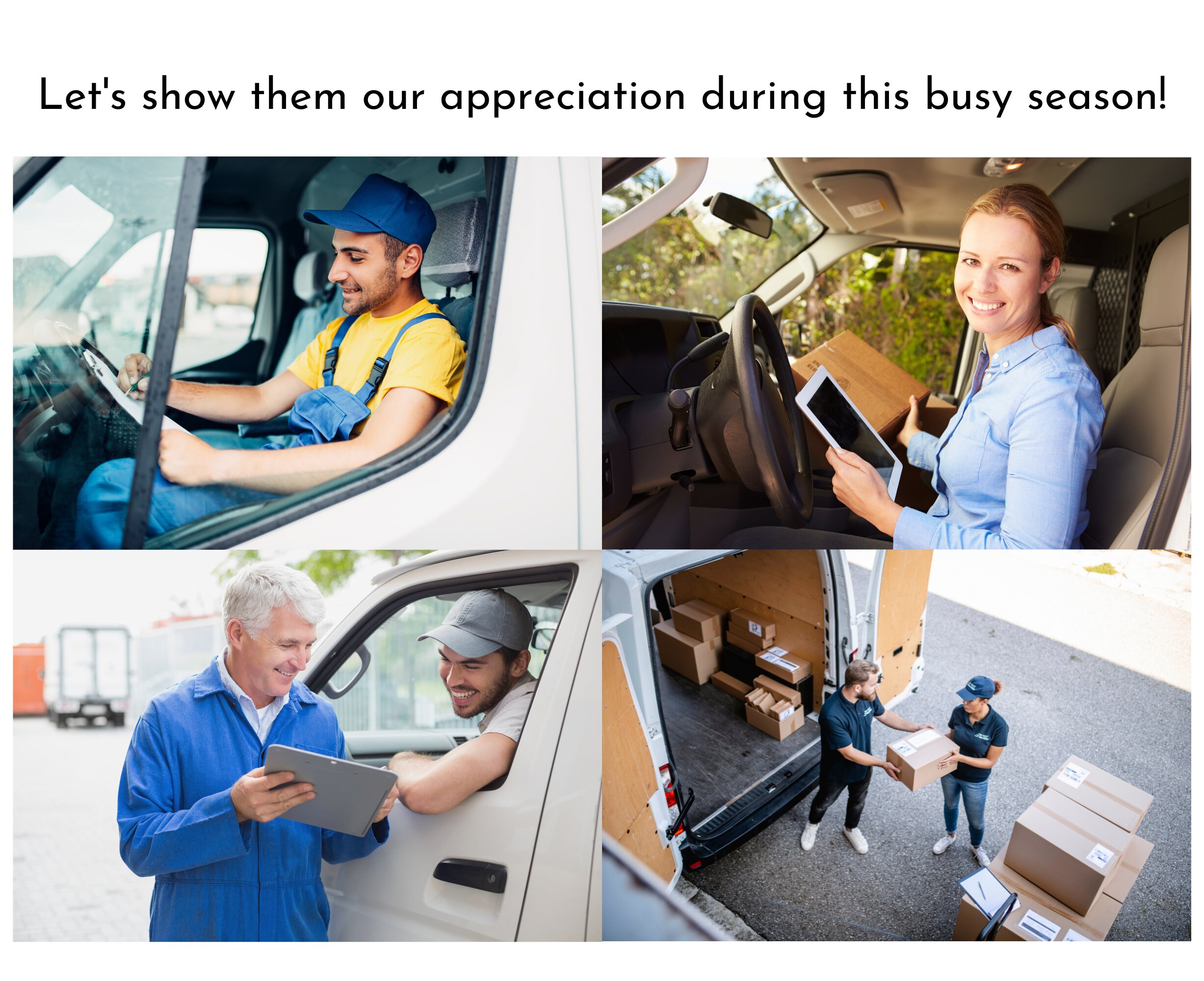 Delivery Drivers Thank You Sign Printable | Delivery Drivers Snack Sign ...