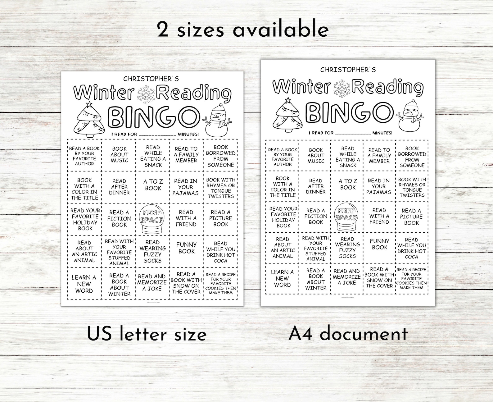 Winter Reading BINGO Challenge | Winter Break Reading Challenge ...