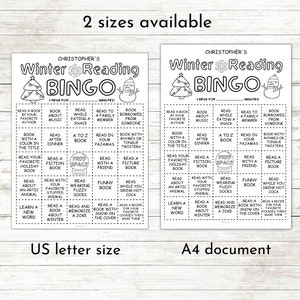 Winter Reading BINGO Challenge | Winter Break Reading Challenge ...