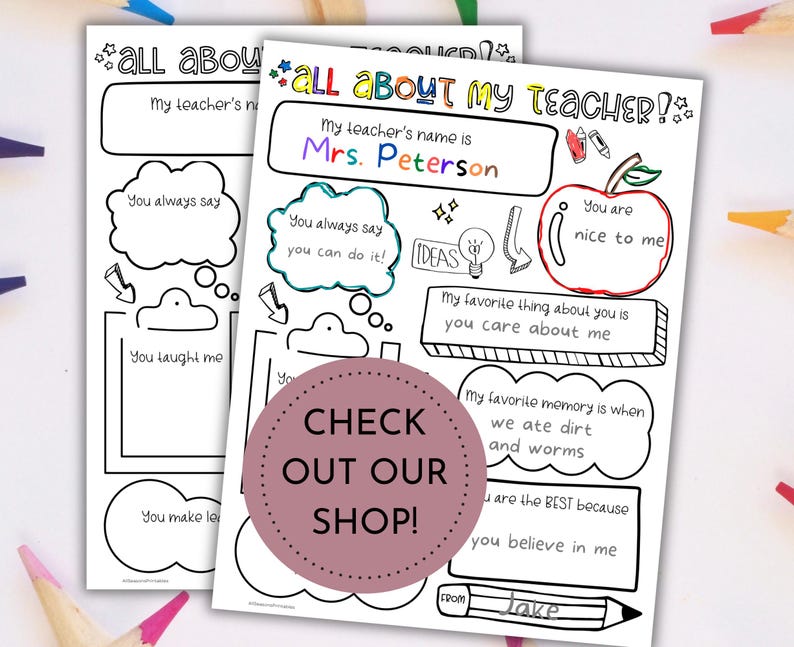 Teacher Appreciation Week Printable | Teacher Appreciation Week | End ...