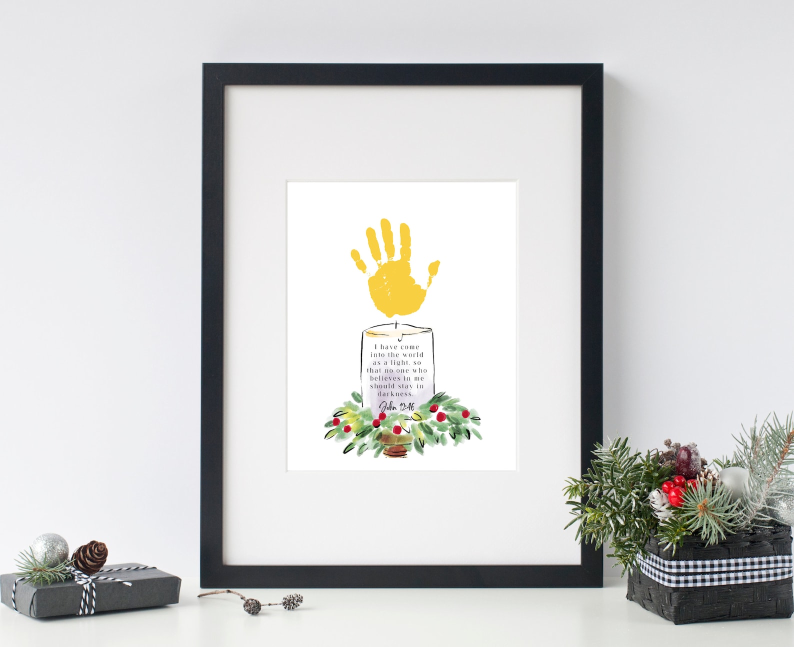 Christmas Nativity Handprint Art Nativity Scene Handprint - Etsy