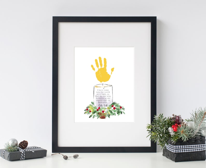 Christmas Nativity Handprint Art Nativity Scene Handprint - Etsy
