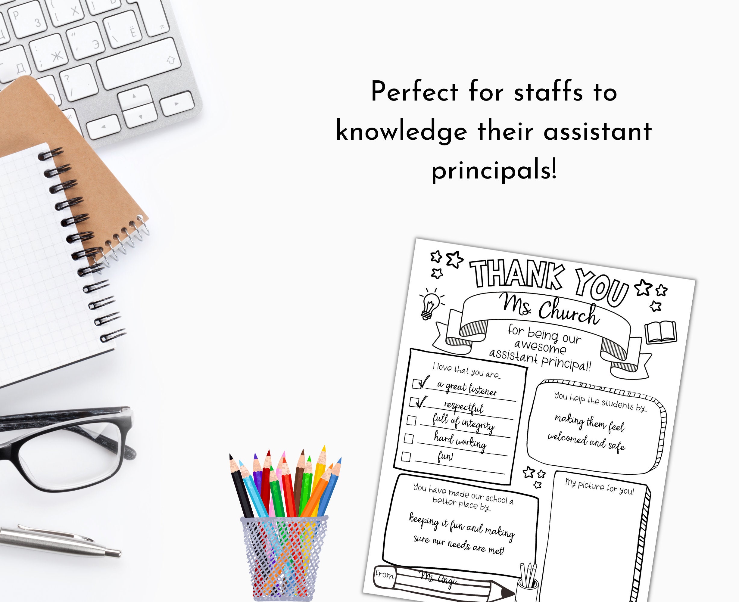 Thank You Principal Appreciation Day Thank You Principal - Etsy