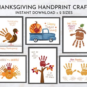 Thanksgiving Handprint Craft Preschool Toddler Fall/autumn - Etsy