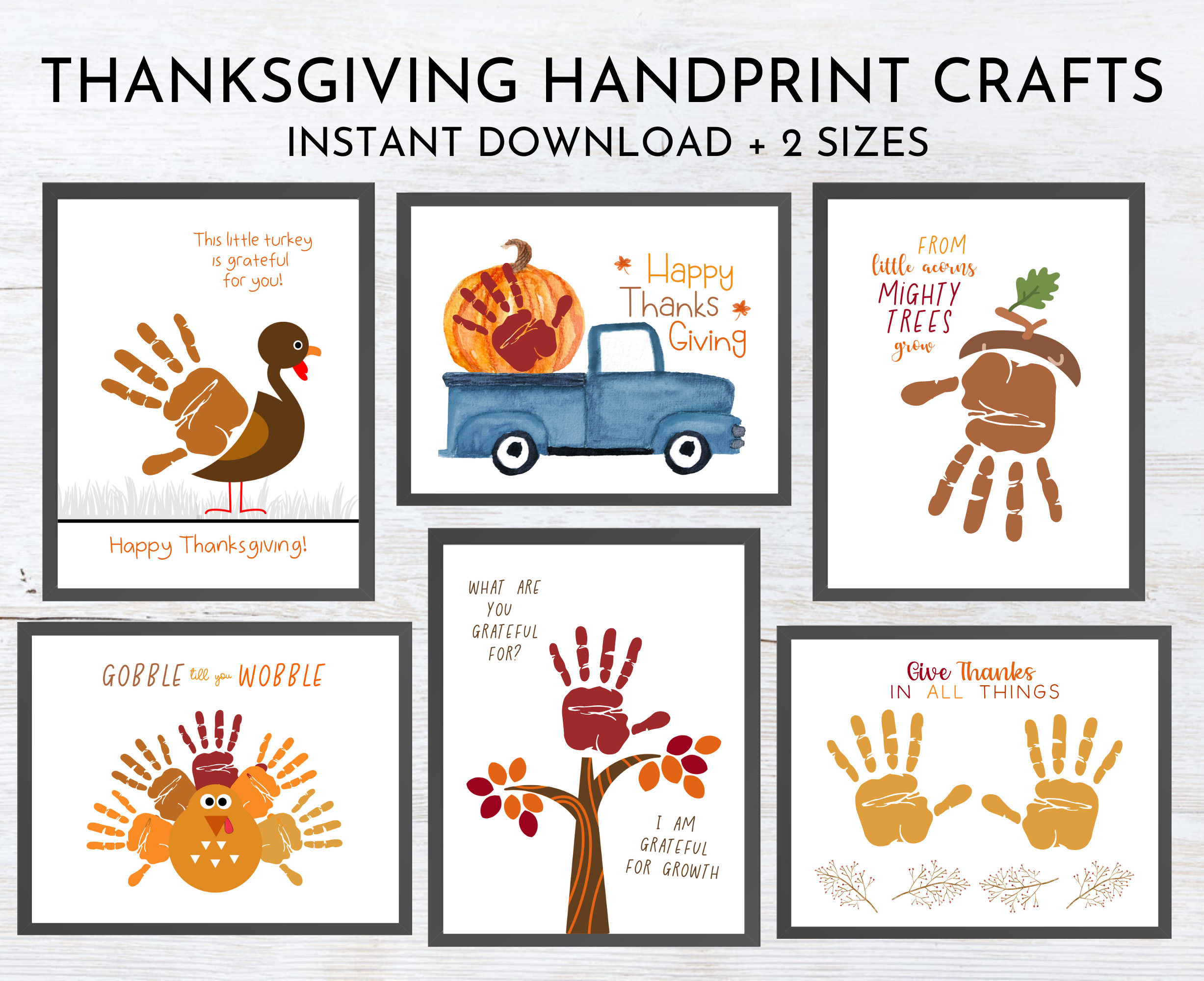 Thanksgiving Handprint Craft Preschool Toddler Fall/autumn - Etsy