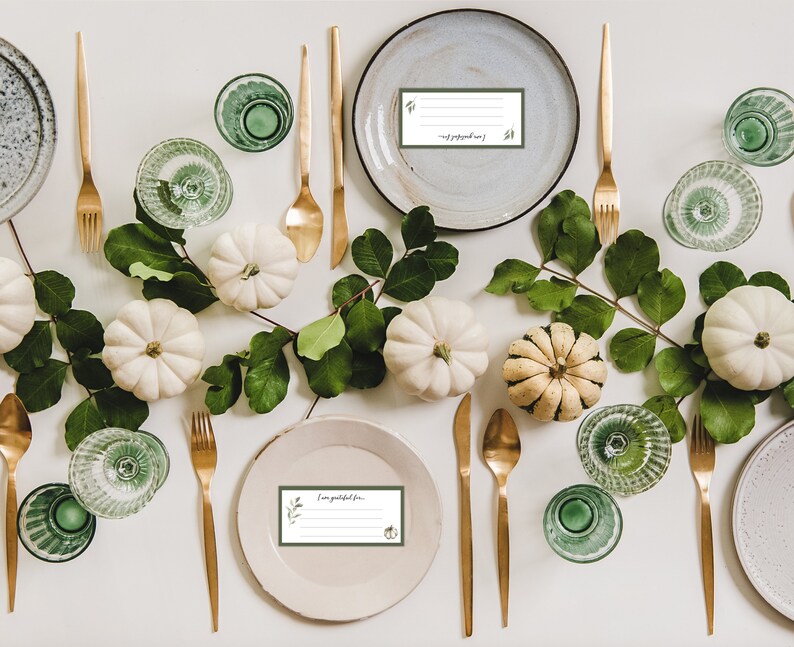 I Am Thankful for Cards Printable | Thanksgiving Gratitude Card ...