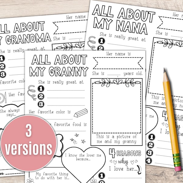 Grandparents Day Printable - Etsy