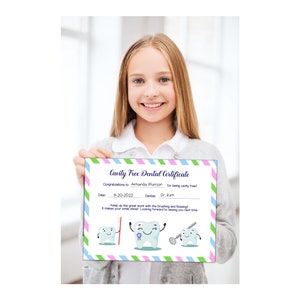 Cavity Free Dental Certificate | Cavity Free Dental Award | Dental ...
