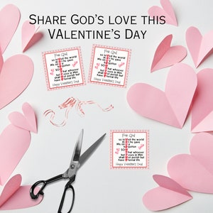 Christian Valentines Gift Tags | Bible Scripture Cards | John 3:16 ...