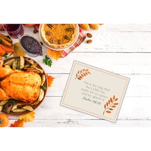 20 Thanksgiving Scripture Cards | Gratitude Christian Cards Printable ...