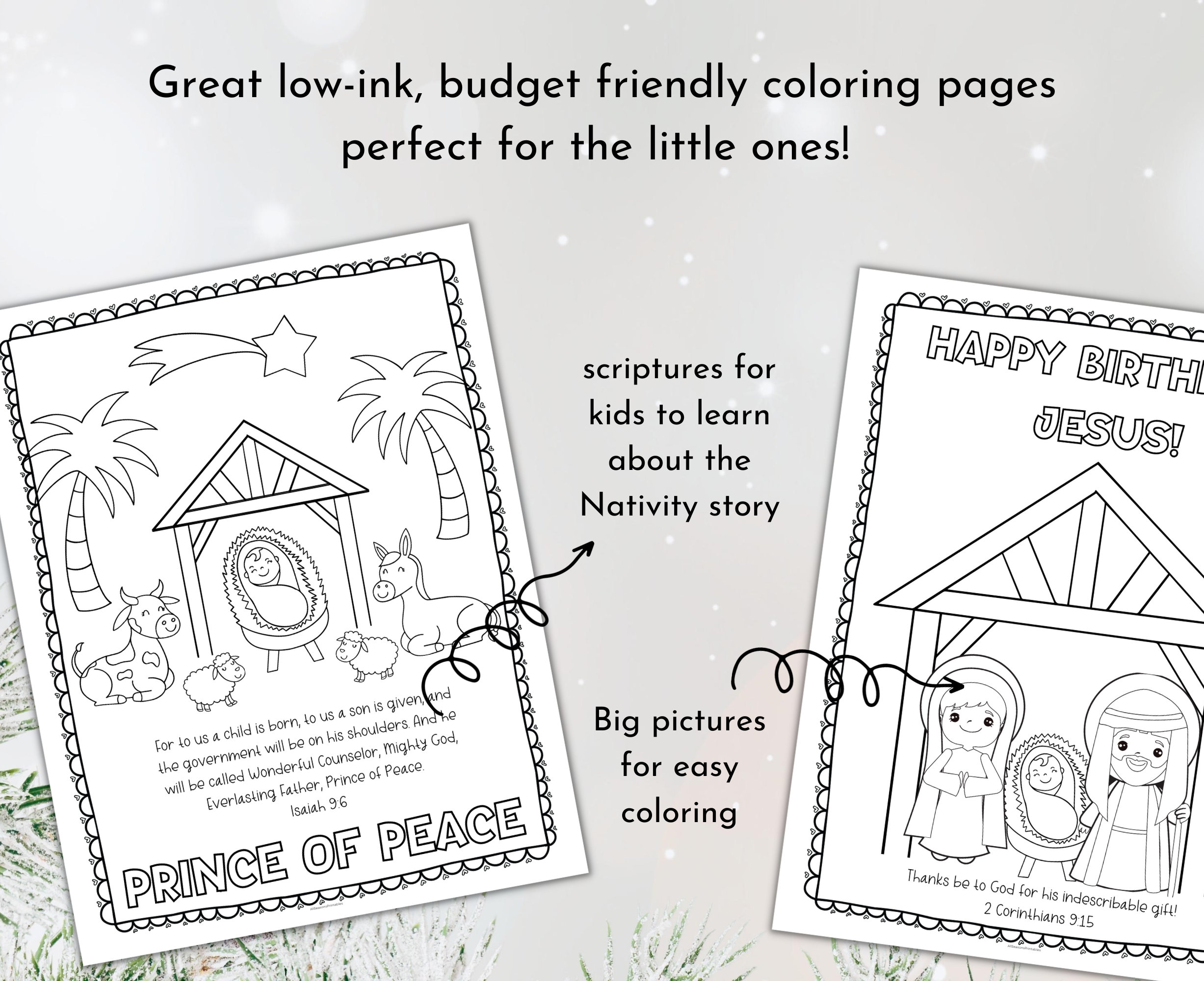 Nativity Coloring Pages Printable | Christmas Nativity Story Coloring ...