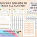 Summer Reading Tracker for Kids Summer Reading Challenge Summer Reading ...