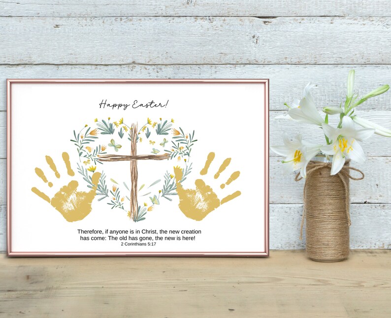Christian Easter Handprint Crafts Religious Easter Crafts - Etsy