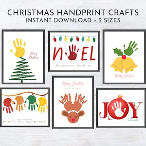Christmas Handprint Art | Christmas Handprint Crafts for Preschoolers ...