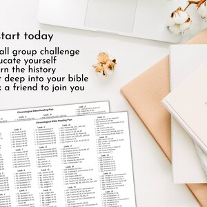 Chronological Bible Reading Tracker | Read the Bible in a Year | 365 ...