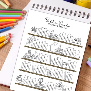Bible Bookshelf Coloring Printable | Bible Book Tracker Printable | 365 ...