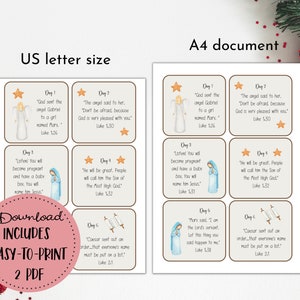 Kids Nativity Advent Calendar Printable | Advent Calendar for Kids ...