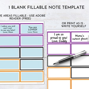 Halloween Lunch Box Notes for Kids | Positive Affirmations for Kids ...