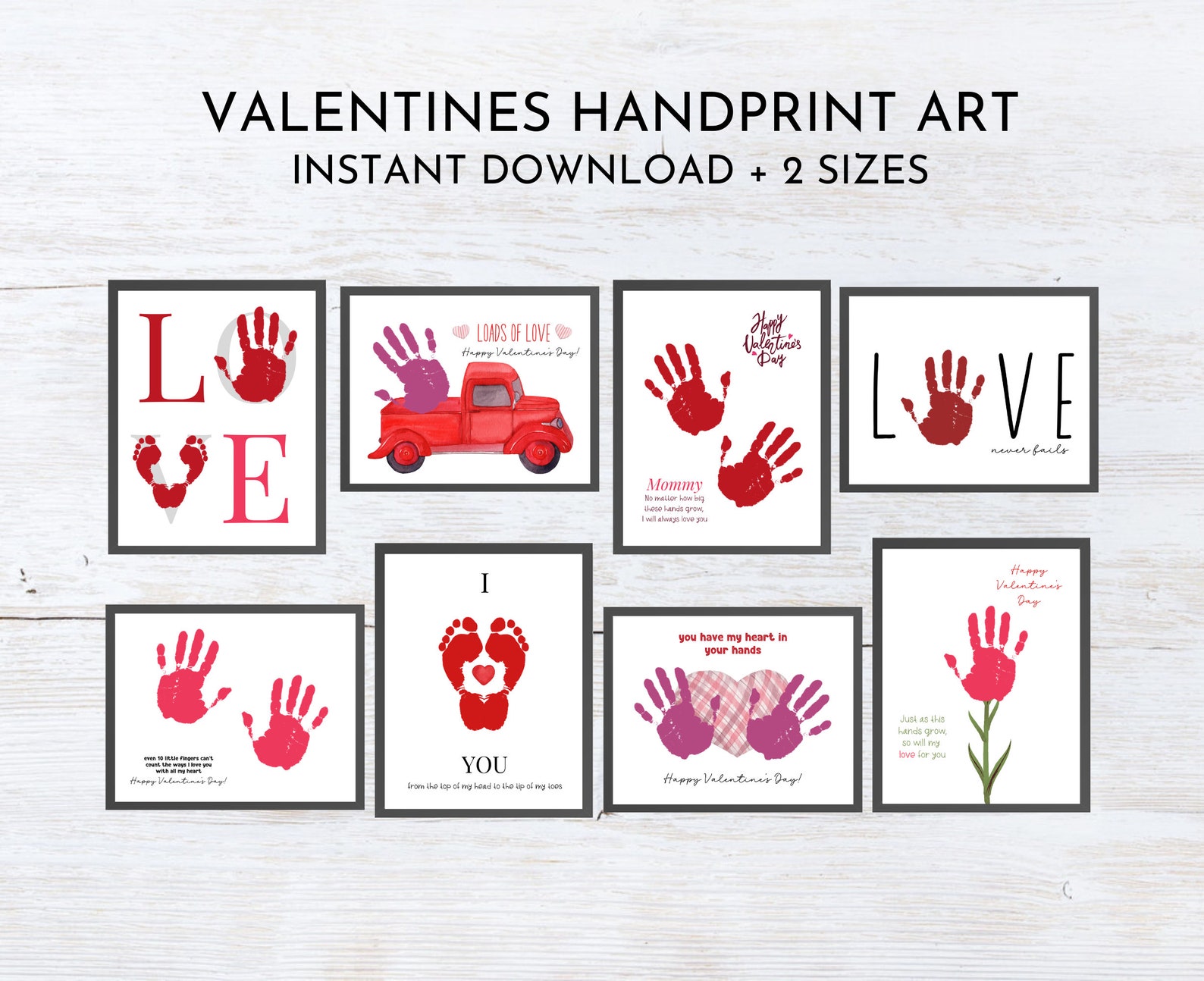 Valentines Handprint Art Valentine Handprint Craft for Kids Preschool ...